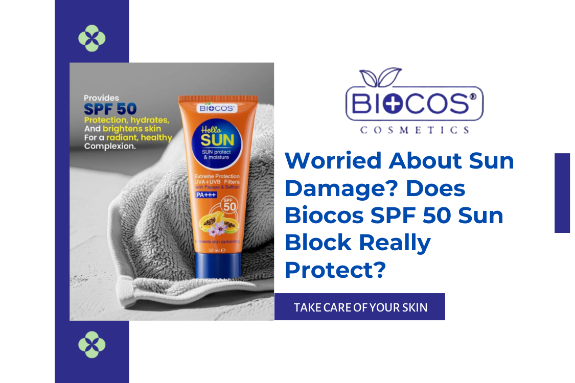 Worried About Sun Damage? Does Biocos SPF 50 Sun Block Really Protect ...