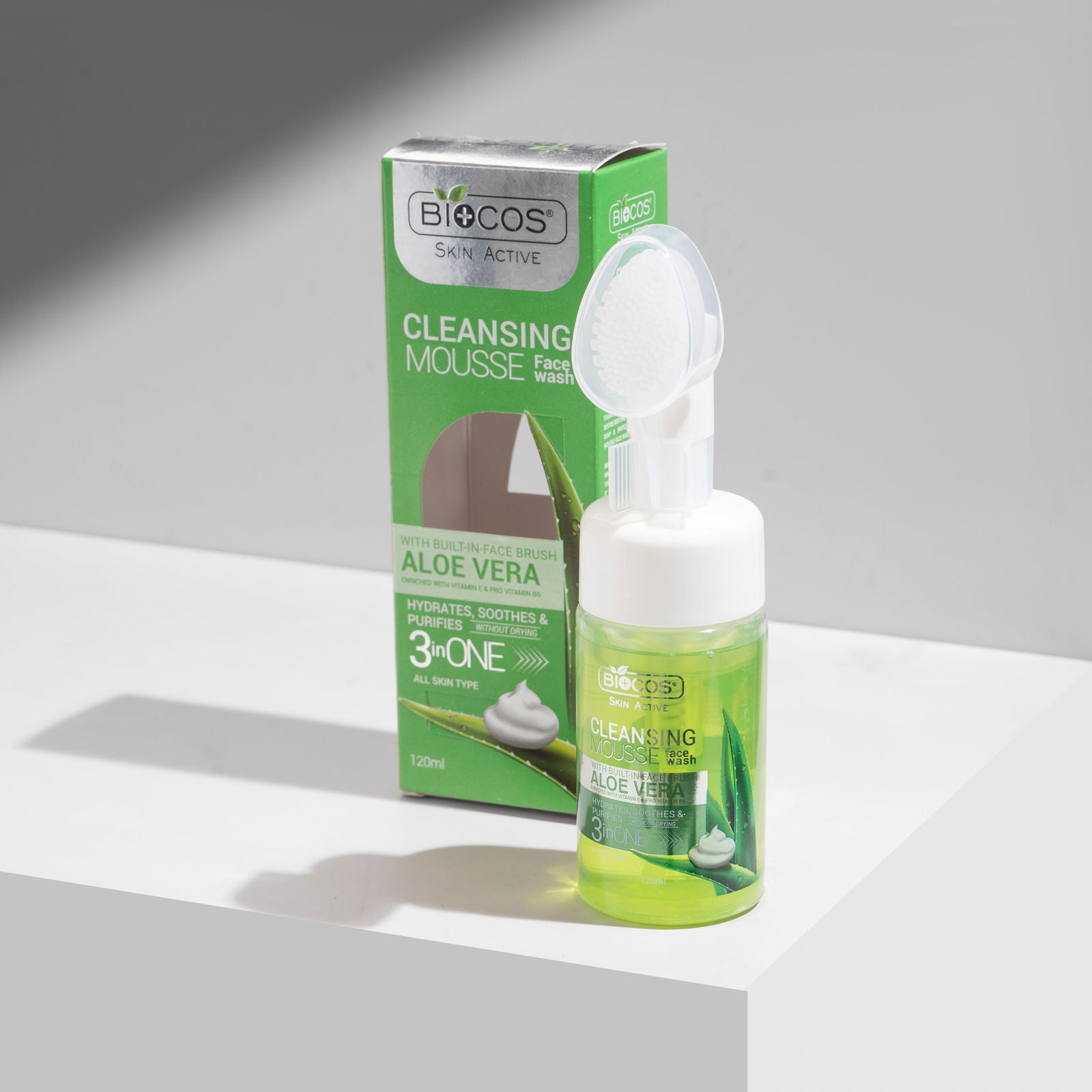 Aloe Vera Face Wash Mousse - Refreshing Cleanser with Vitamin E & Pro ...