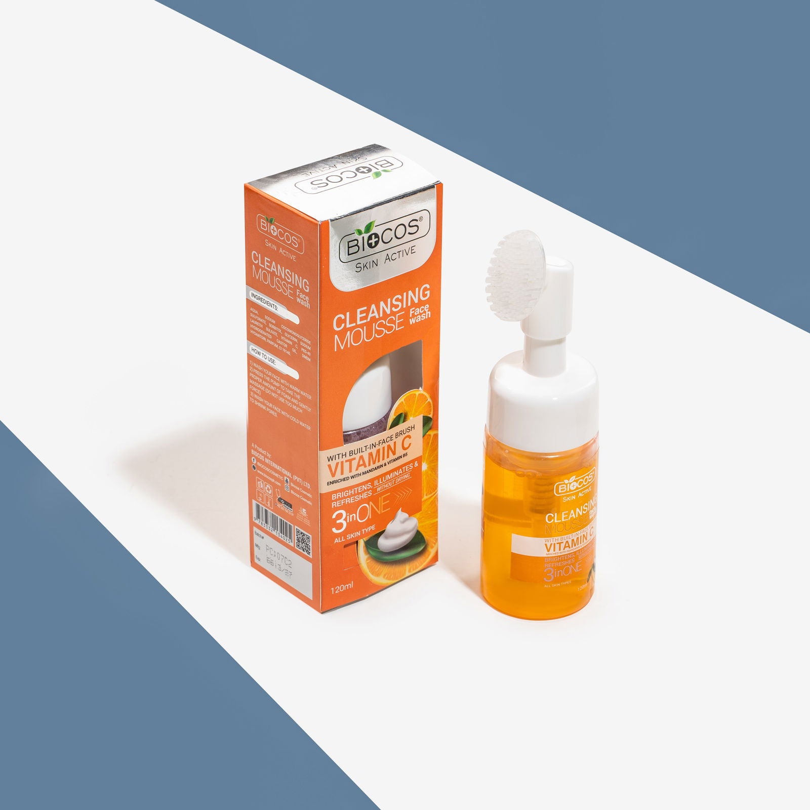 Vitamin C Face Wash Mousse - Brightening & Hydrating Cleanser with Alo ...
